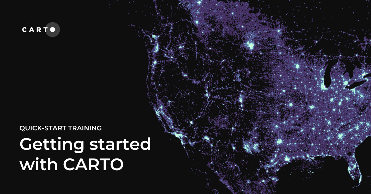CARTO quick-start training